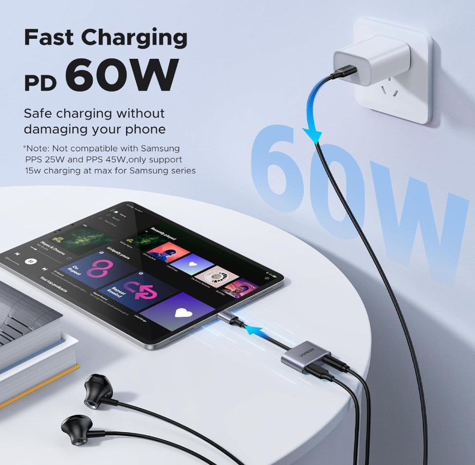 UGREEN USB-C to 3.5mm Audio Adapter – Abacus